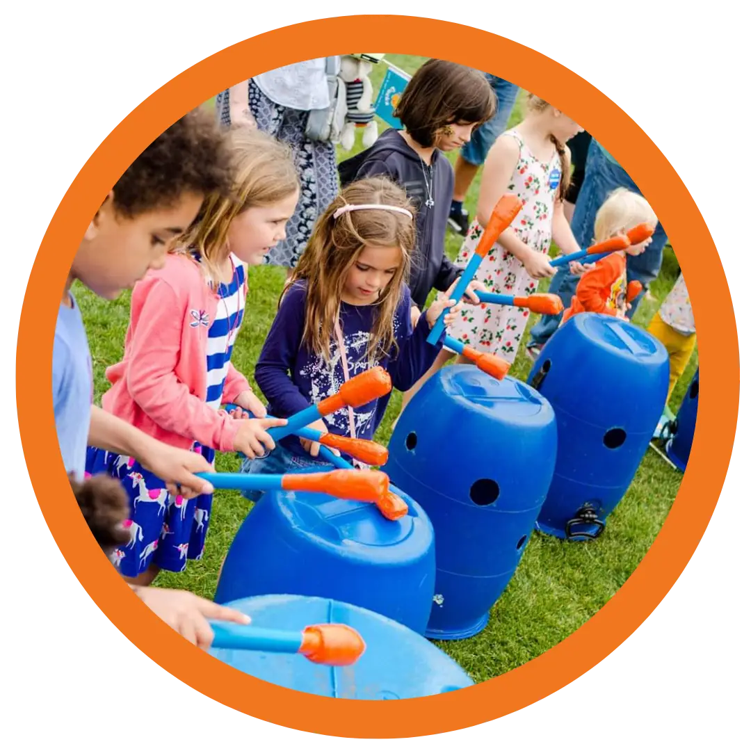 Drum Runners at Ludlow Spring Festival